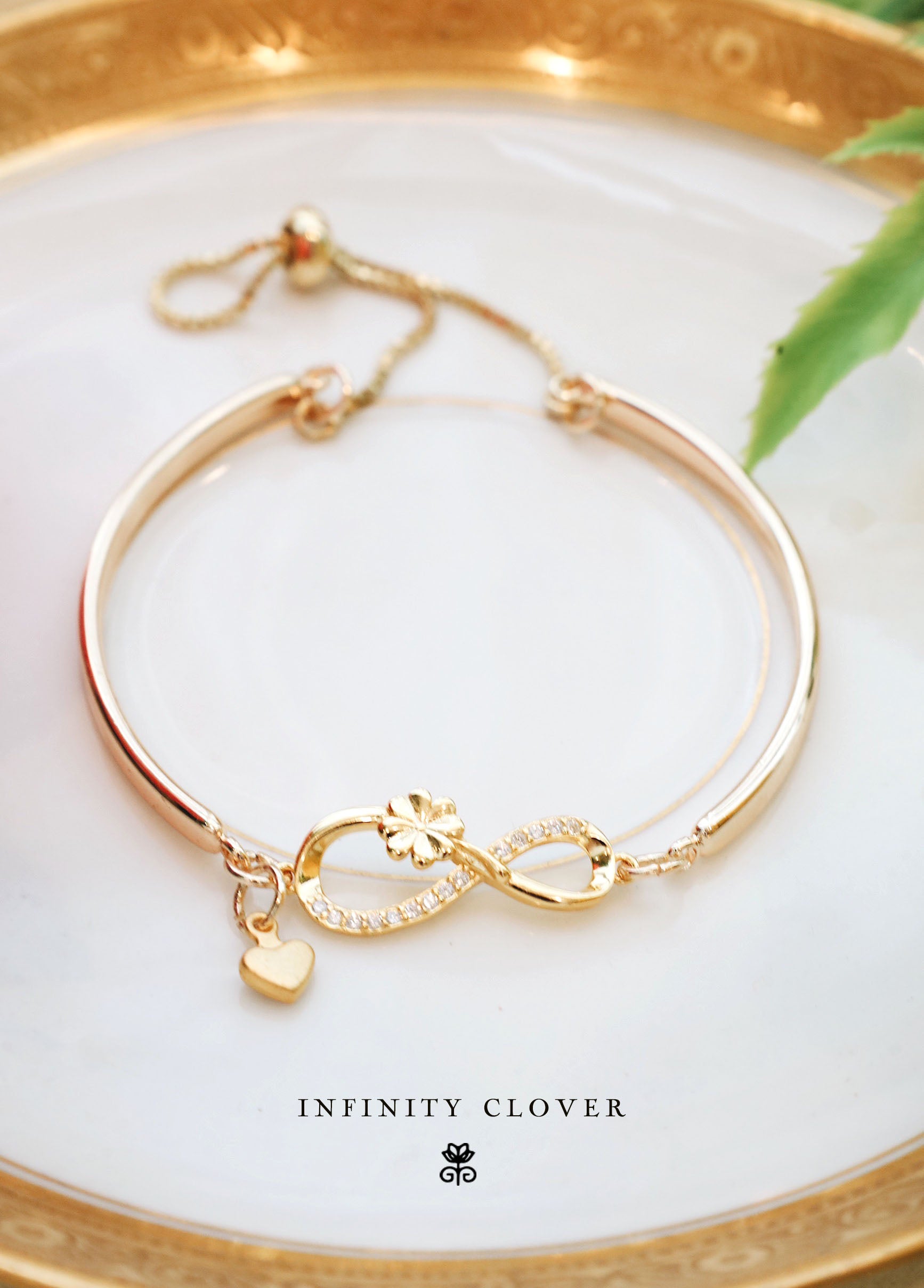 Limited Clover Collection's " Infinity Clover ADJUSTABLE CUFF BRACELET ...